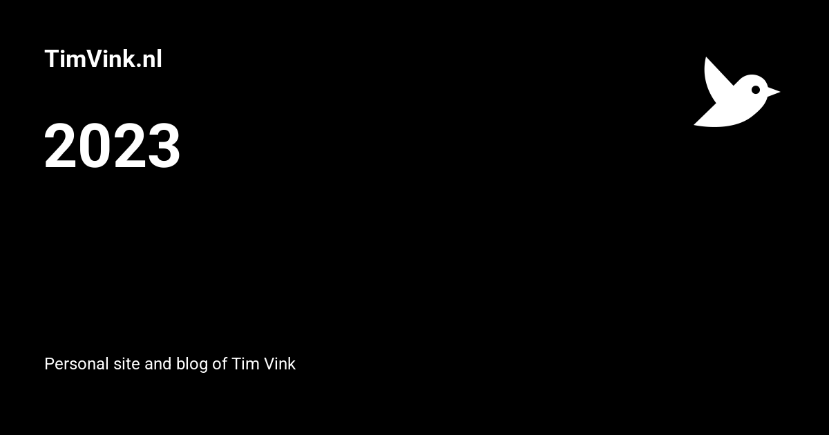 2023 - TimVink.nl