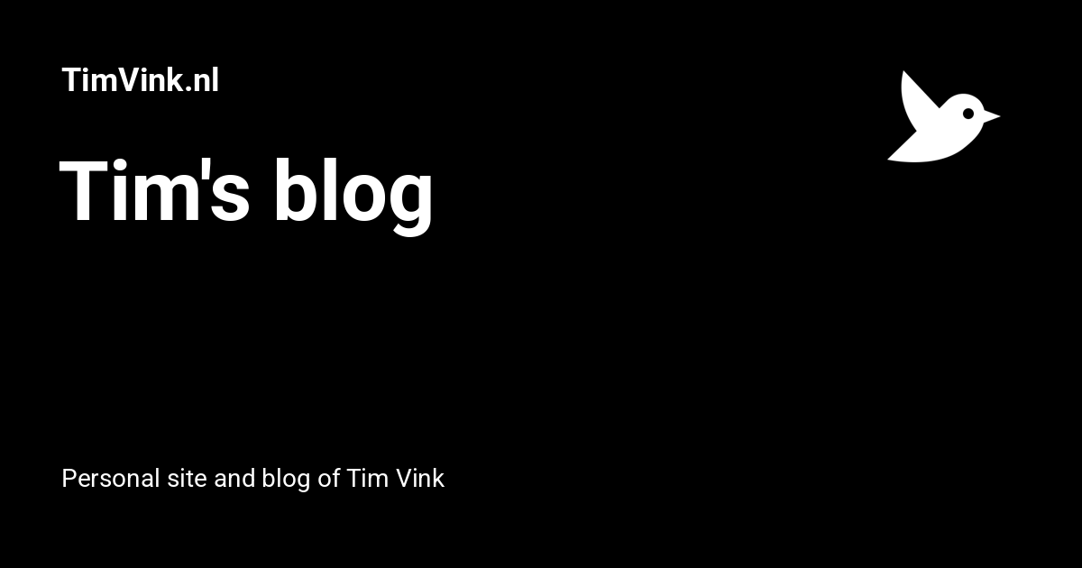 Tim's blog - TimVink.nl